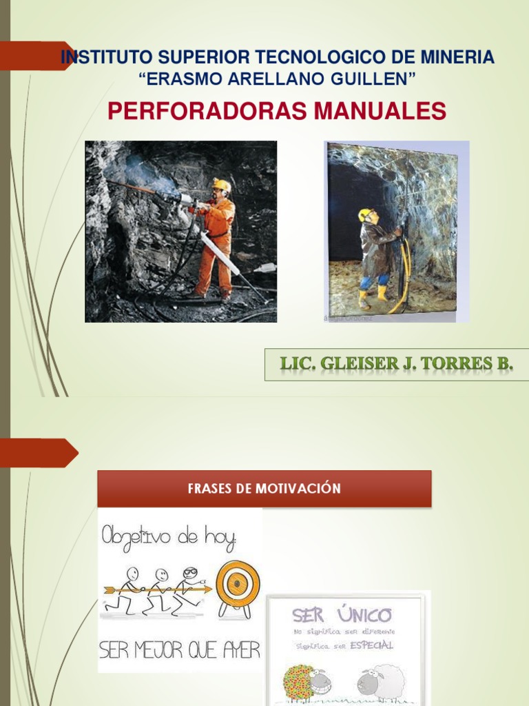 05 Perforadoras Manuales Original | PDF | Perforación | Perforar