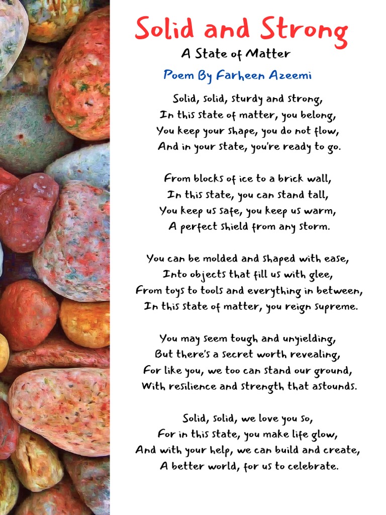 Solid and Strong: Poem by Farheen Azeemi | PDF