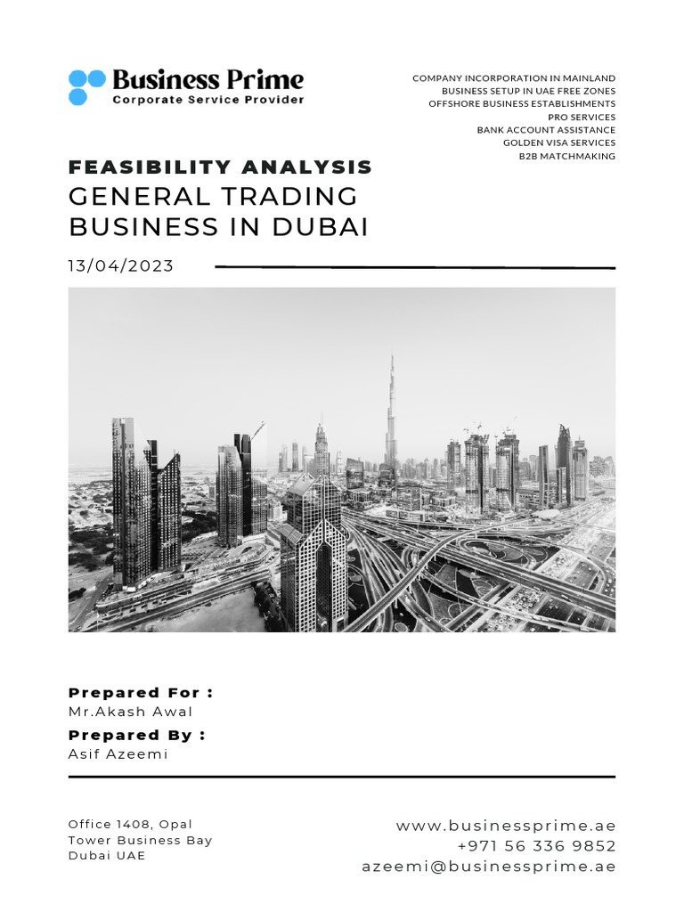 BP0372 - General Trading Business in Dubai - Feasibility Analysis-Mr ...