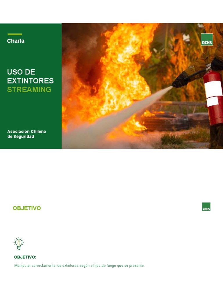 Uso de Extintores | PDF | Incendios | Combustibles