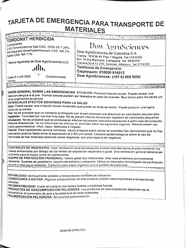 Tordon XT Ters | PDF