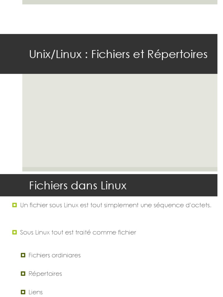 1 Linux Chapitre 02 1 | PDF | Fichier informatique | Sciences de l'information