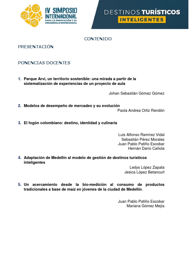 Contenido Iv Simposio | PDF