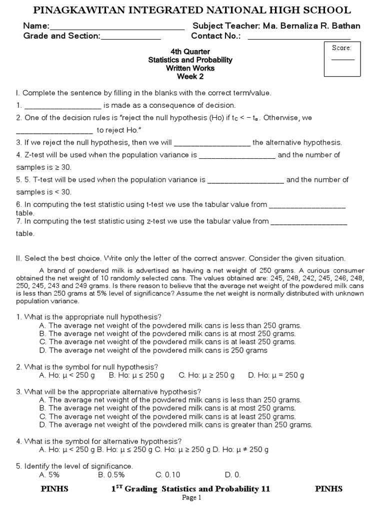 2 WorkText WW and PT Stat and Prob | Download Free PDF | P Value ... 2 WorkText WW and PT Stat and Prob | Download Free PDF | P Value ...