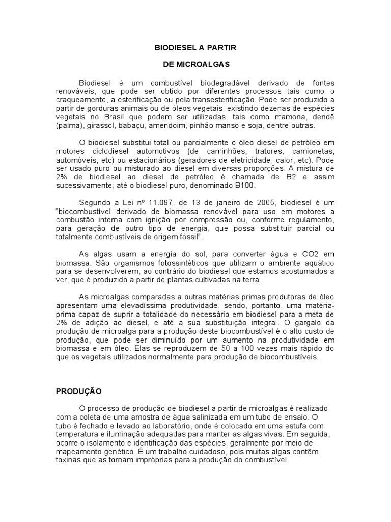 BIODIESEL | PDF | Biodiesel | Biocombustível
