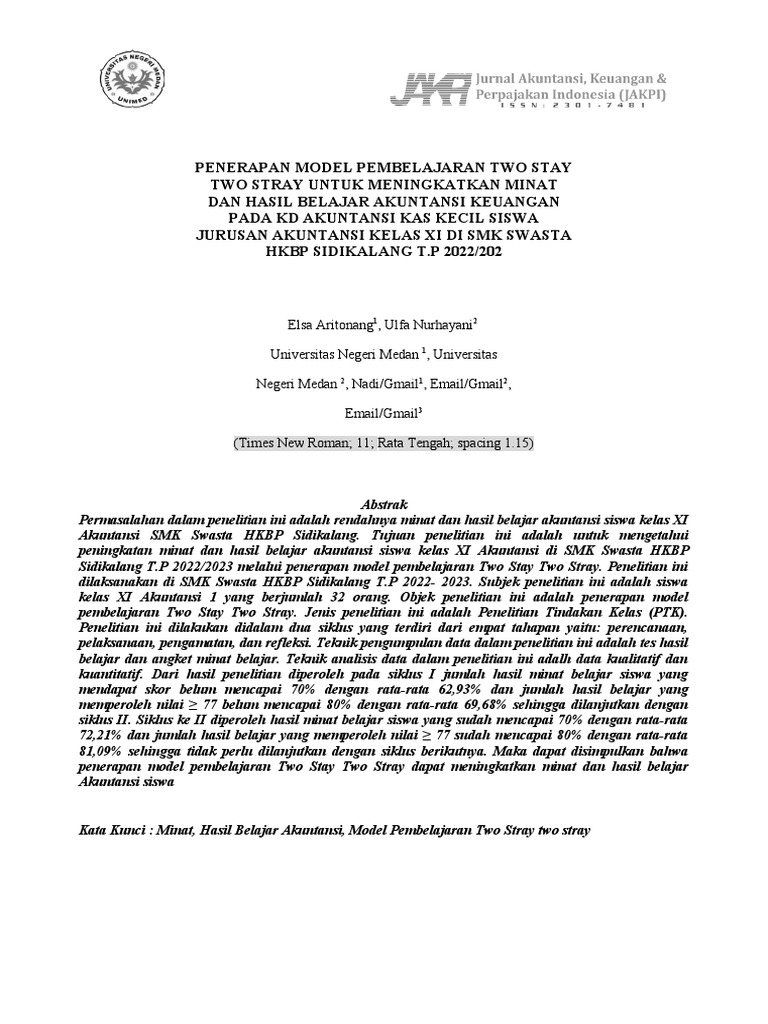 Ulfa Jurnal 2023 | PDF