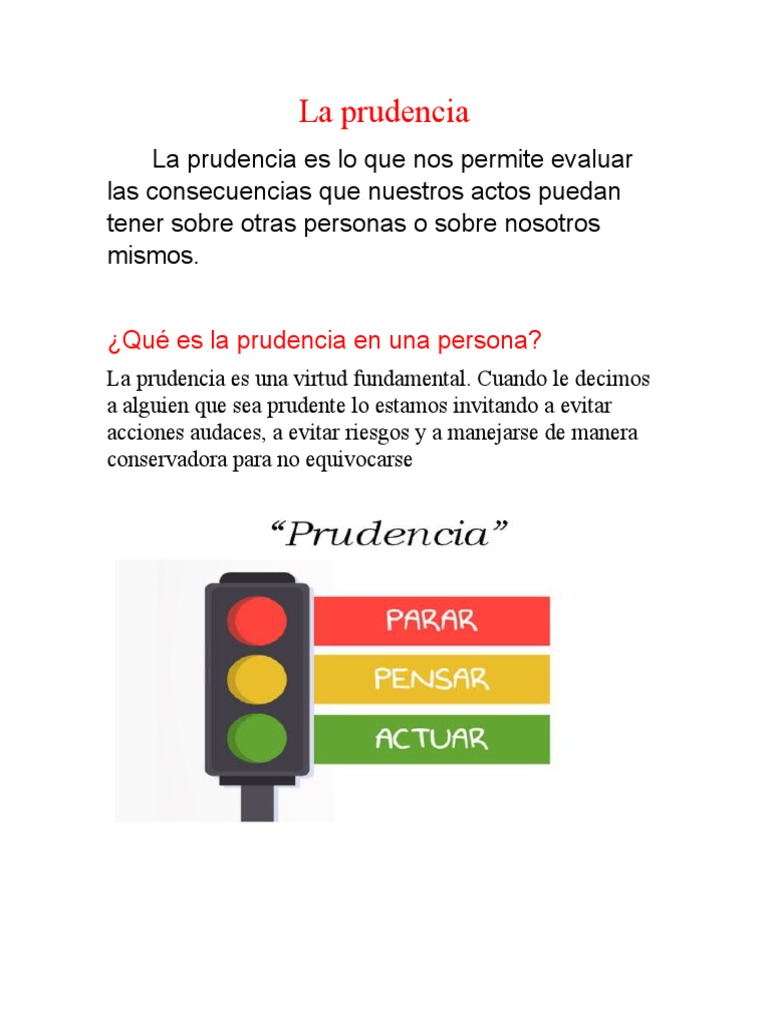 Definición y Virtud de la Prudencia | PDF