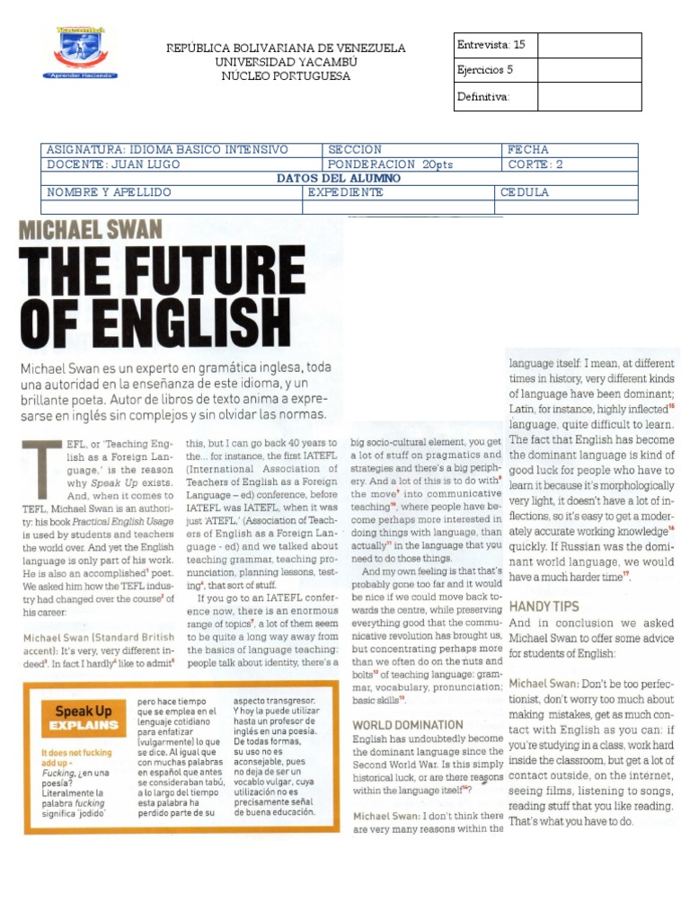 The Future of English | PDF