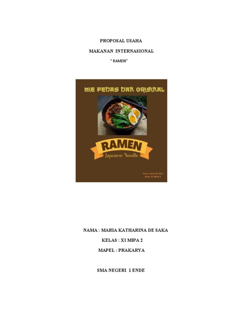 Proposal Prakarya Maria Desaka | PDF
