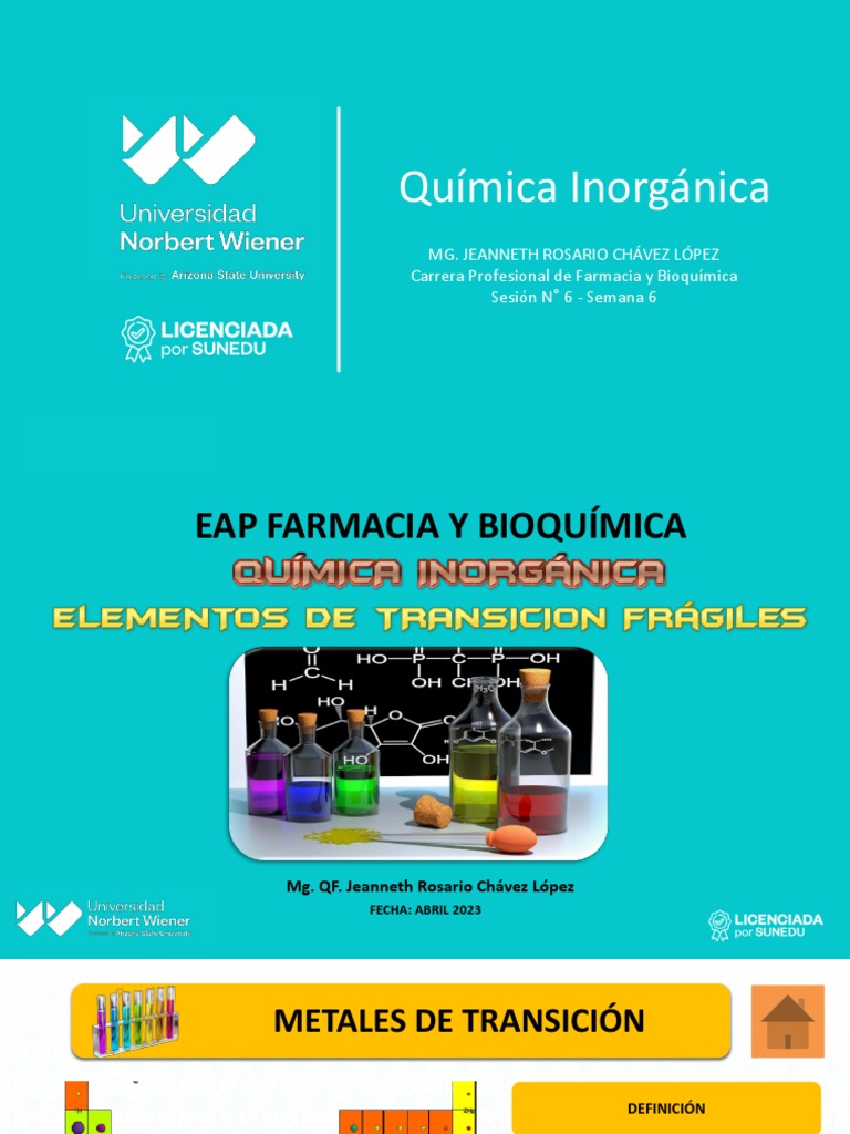 ELEMENTOS DE TRANSICION FRAGILES 2023-I.pdf SEMANA 6 | PDF | Rieles ...