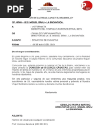 Modelo de Oficio para Pedir Donacion en Word Peru | PDF