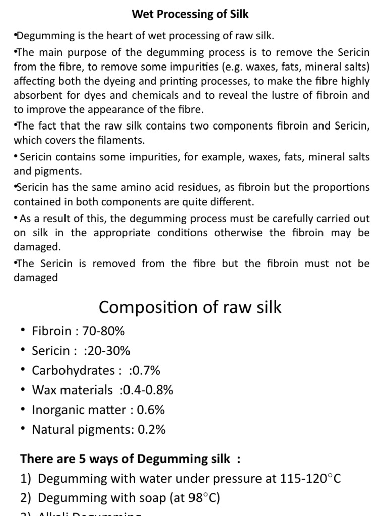 Silk Degumming Process Explained | PDF | Soap | Silk