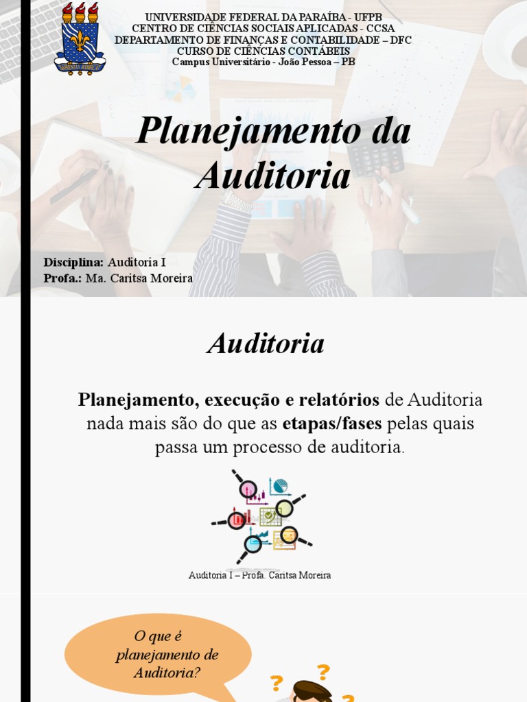 Aula 9 - Planejamento Da Auditoria | PDF | Contabilidade | Planejamento