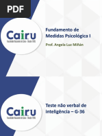 Teste Não Verbal de Inteligencia - G38 | PDF | Inteligência | Cognição
