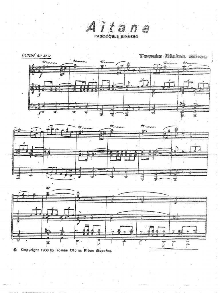 1979 Aitana Partitura | PDF