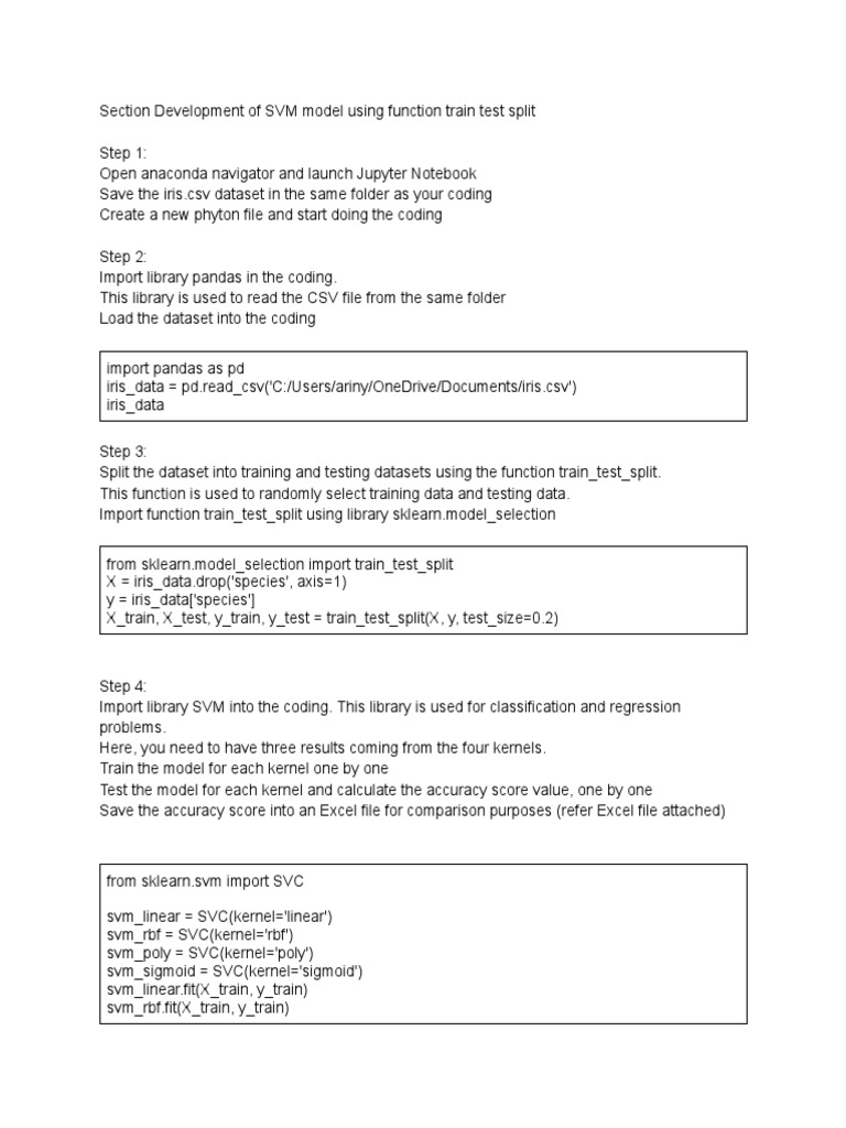 Lab W7 | PDF | Support Vector Machine | Machine Learning Lab W7 | PDF | Support Vector Machine | Machine Learning