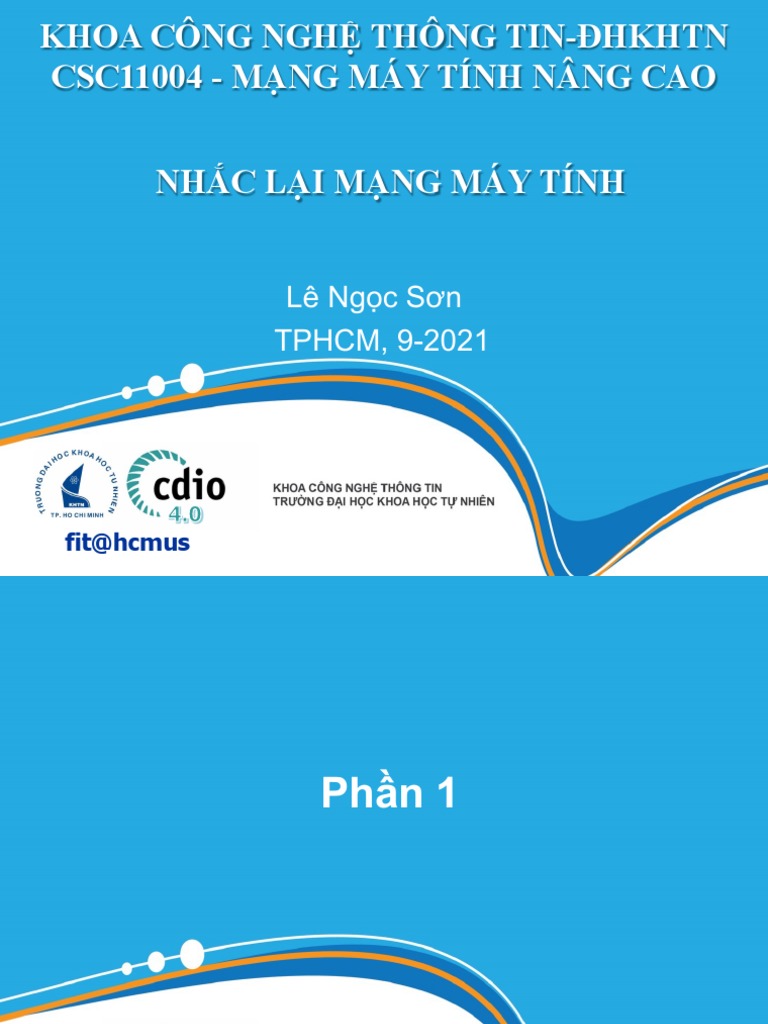 FIT@HCMUS-Giao Duc 4.0-MMTNC - Bai1 | PDF