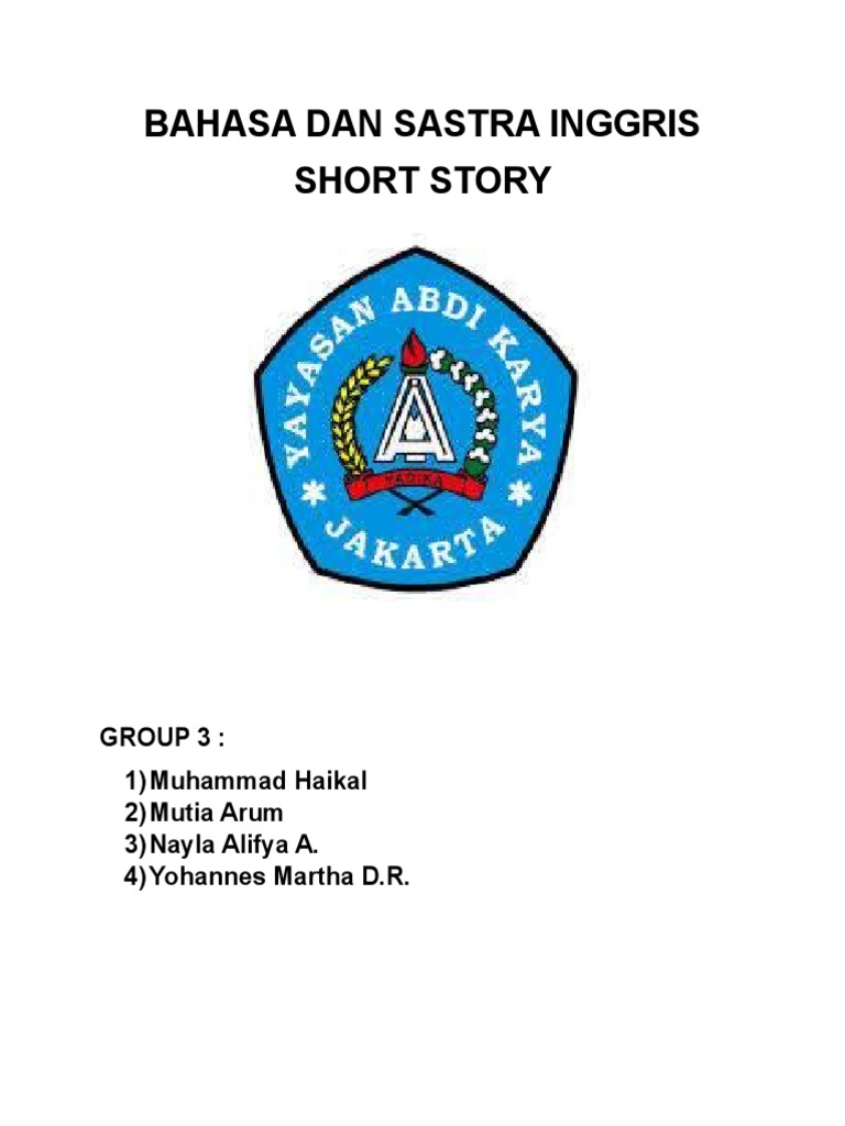 BAHASA DAN SASTRA INGGRIS Short Story | PDF | Grammatical Tense | Grammatical Number