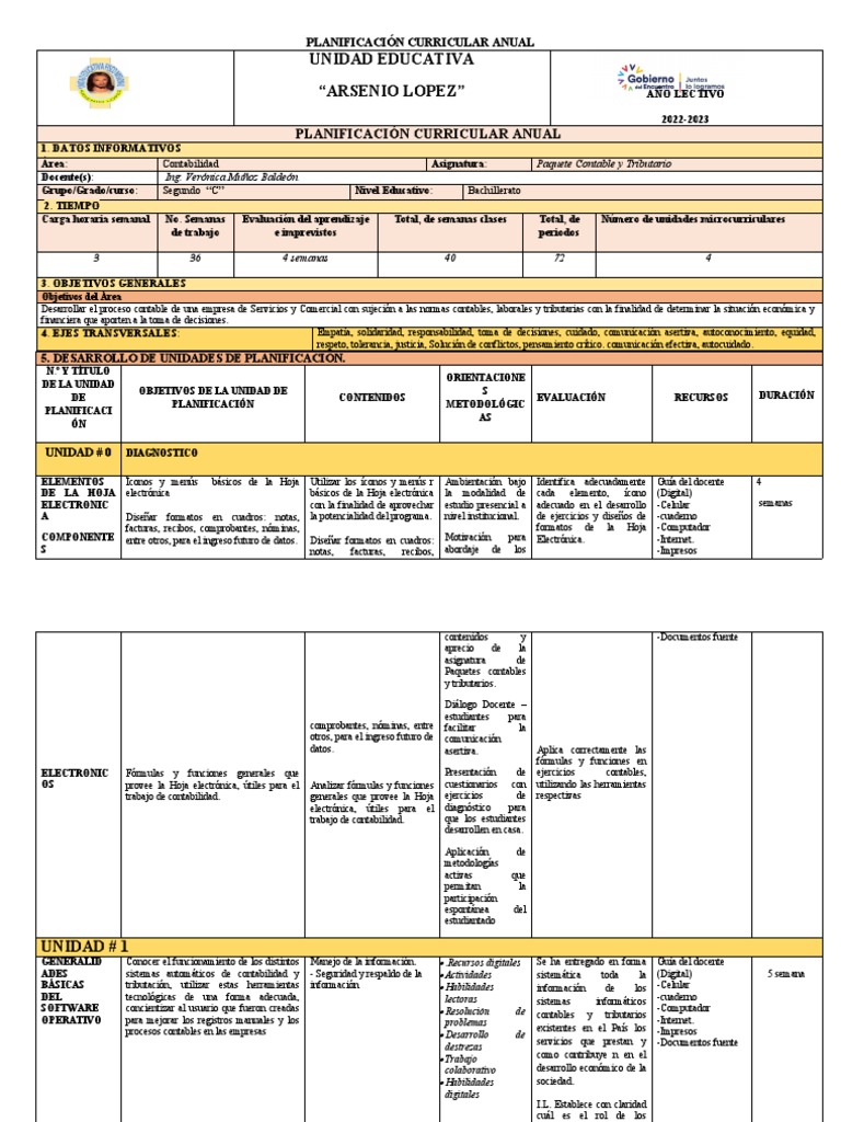 Paquete Contable para Segundo Bachillerato | PDF | Contabilidad | Software