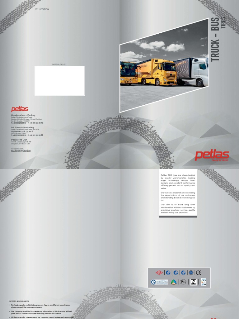 TBR Tyres Catalogue 2021 | PDF | Tire | Products