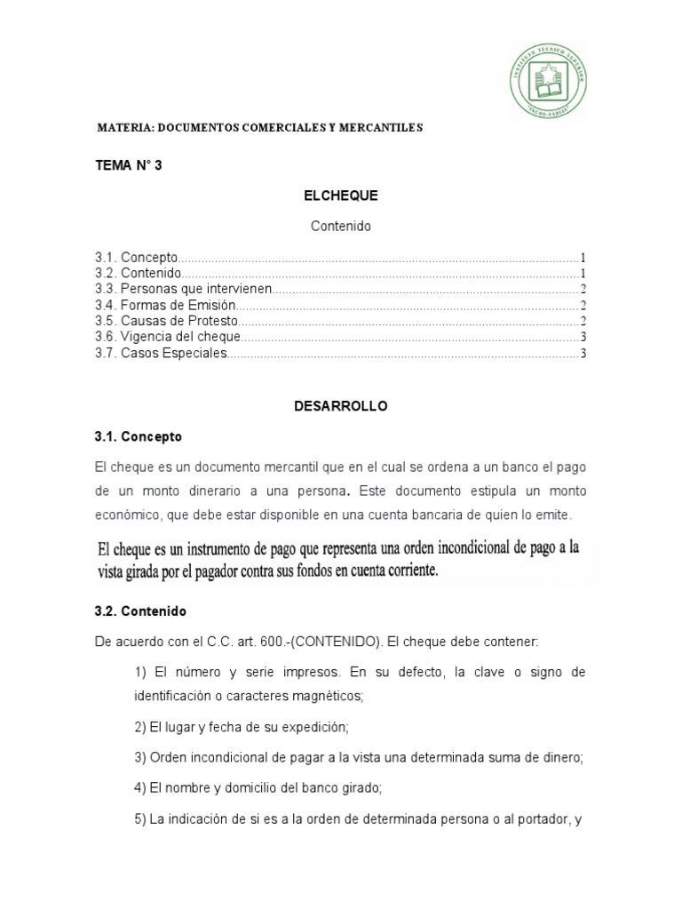 Guía Completa sobre Cheques | PDF | Cheque | Bancos