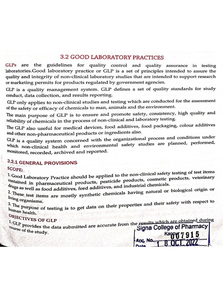 Chapter 3 GLP (PV Book) | PDF