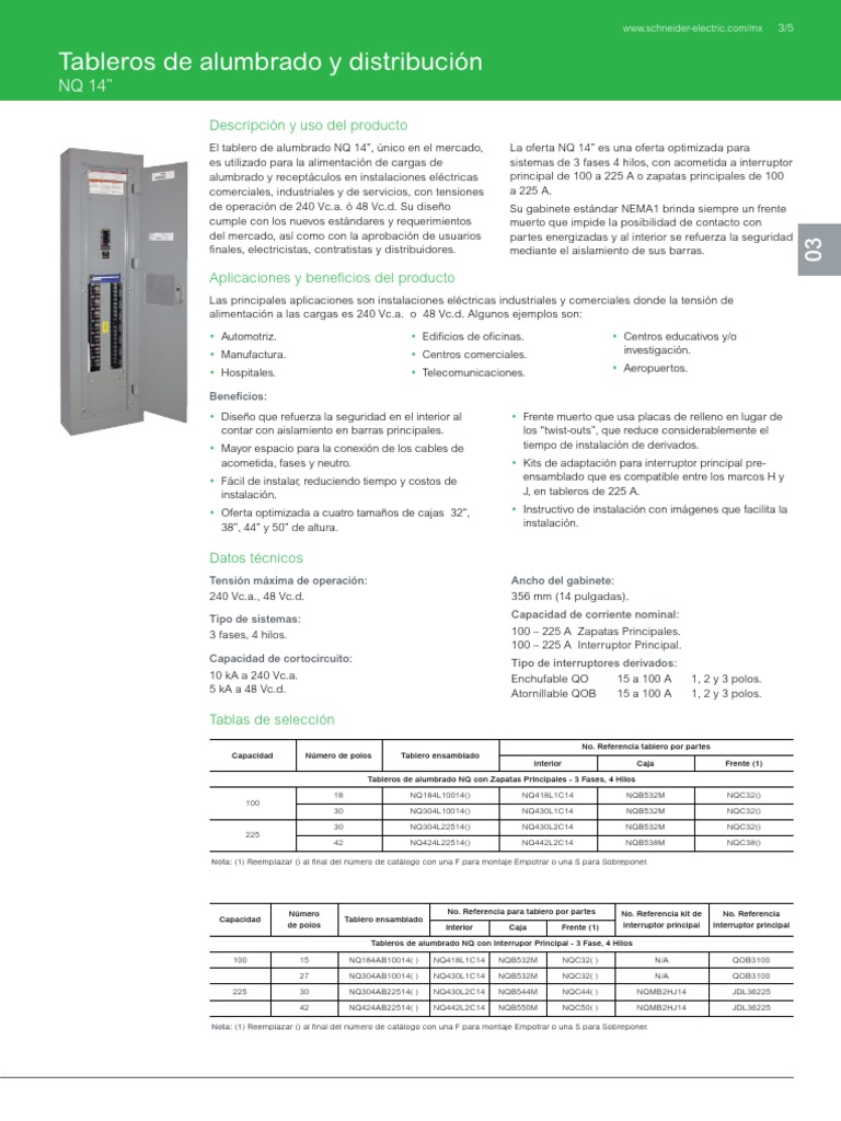 Tableros NQ | Descargar gratis PDF | Bienes manufacturados