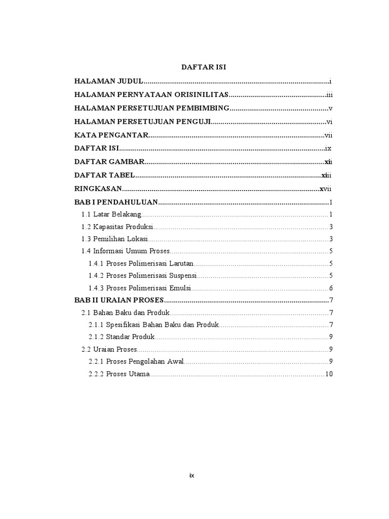 Daftar Isi | PDF