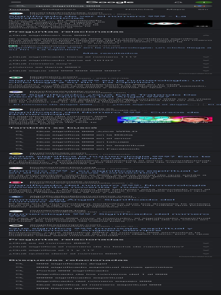 Que Significa 999 - Buscar Con | PDF