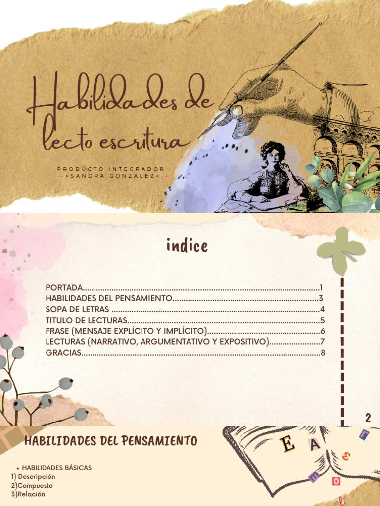 Pi de Habilidades de Lecto Escritura | PDF | Teorías filosóficas