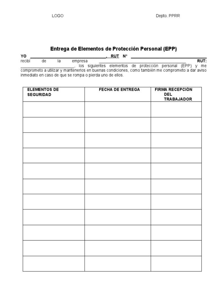 Entrega de Epp 2023 | PDF