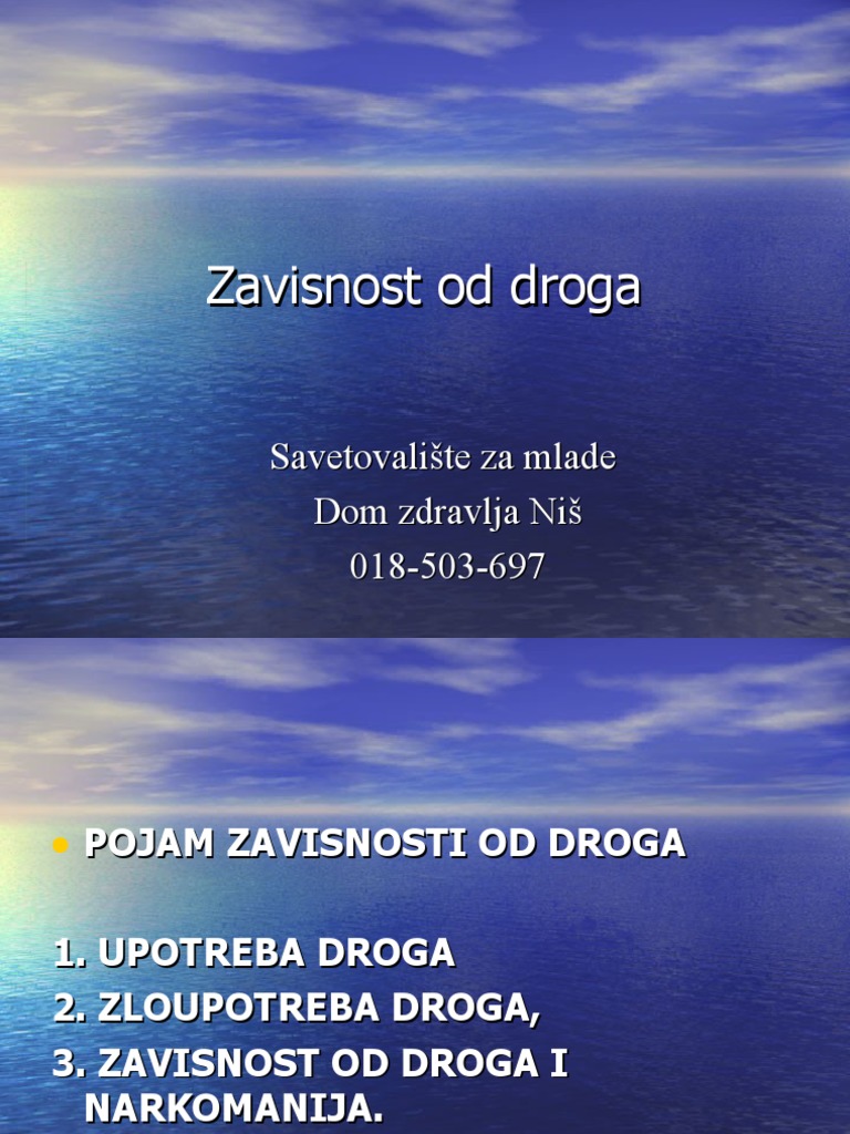 Zavisnost Od Droga PREZENTACIJA | PDF