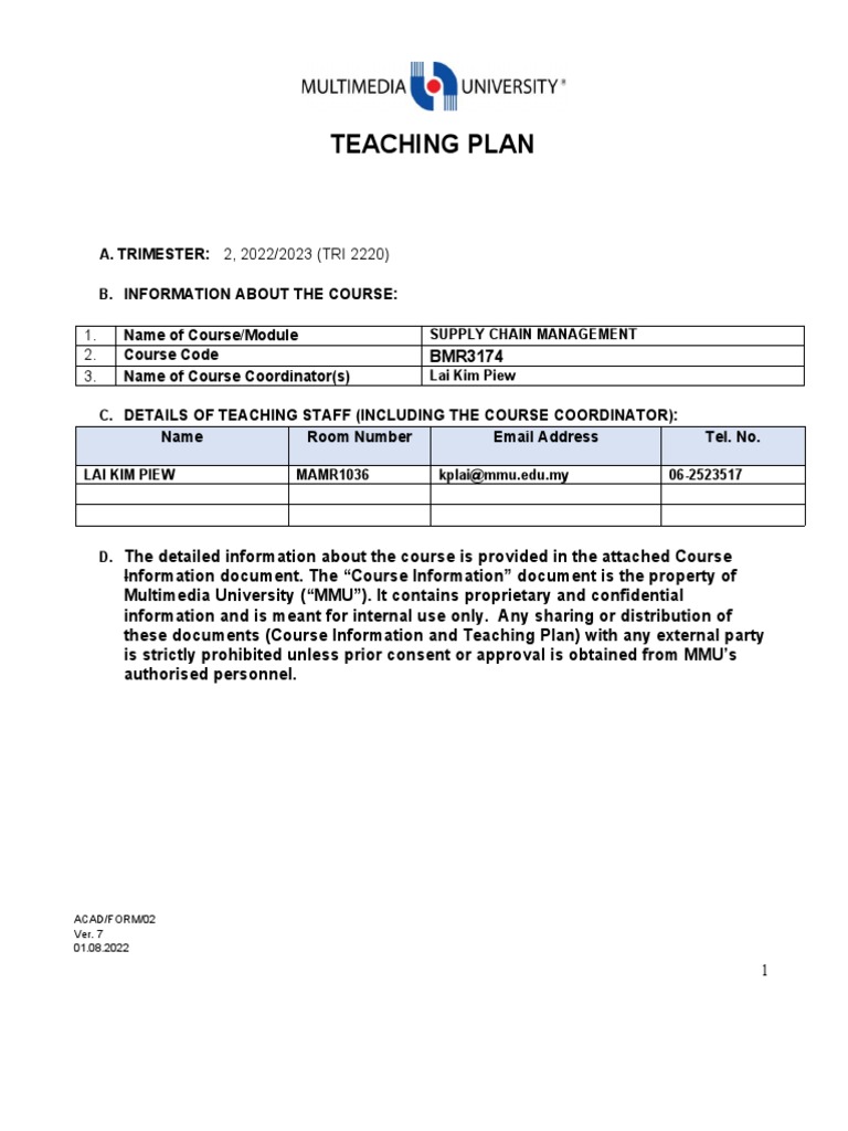 Bmr3174 Supply Chain Management Tp2220 Verified Mmls | PDF