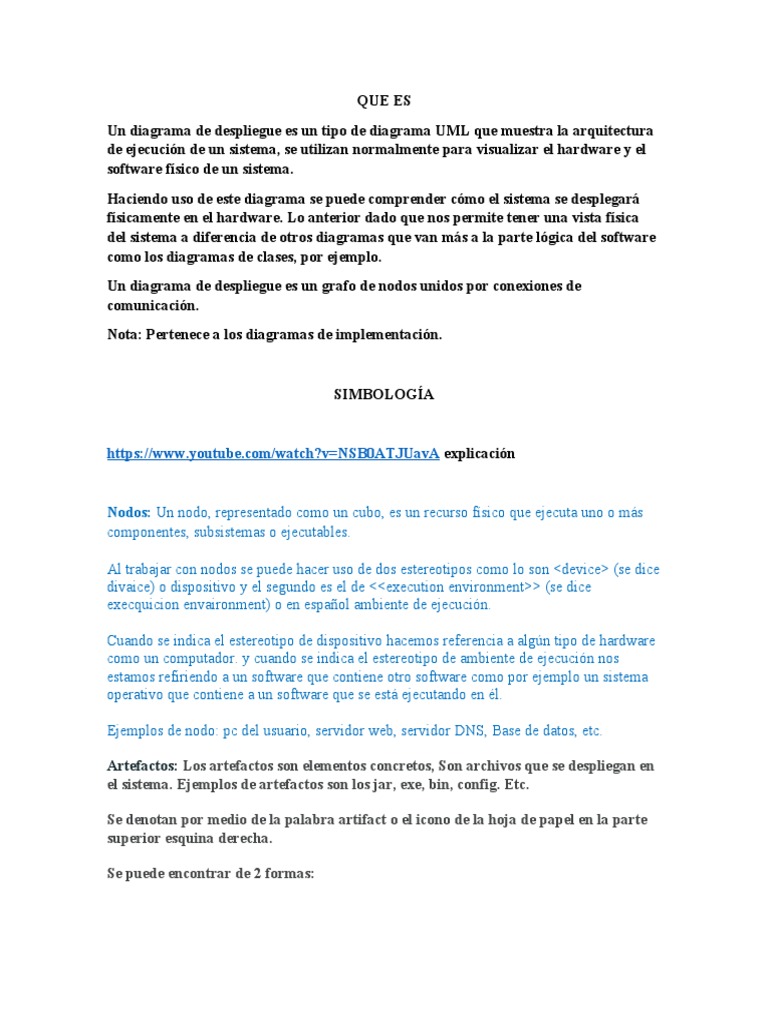 Exposicion Diagrama de Despliegue Uml | PDF | Java (lenguaje de ...