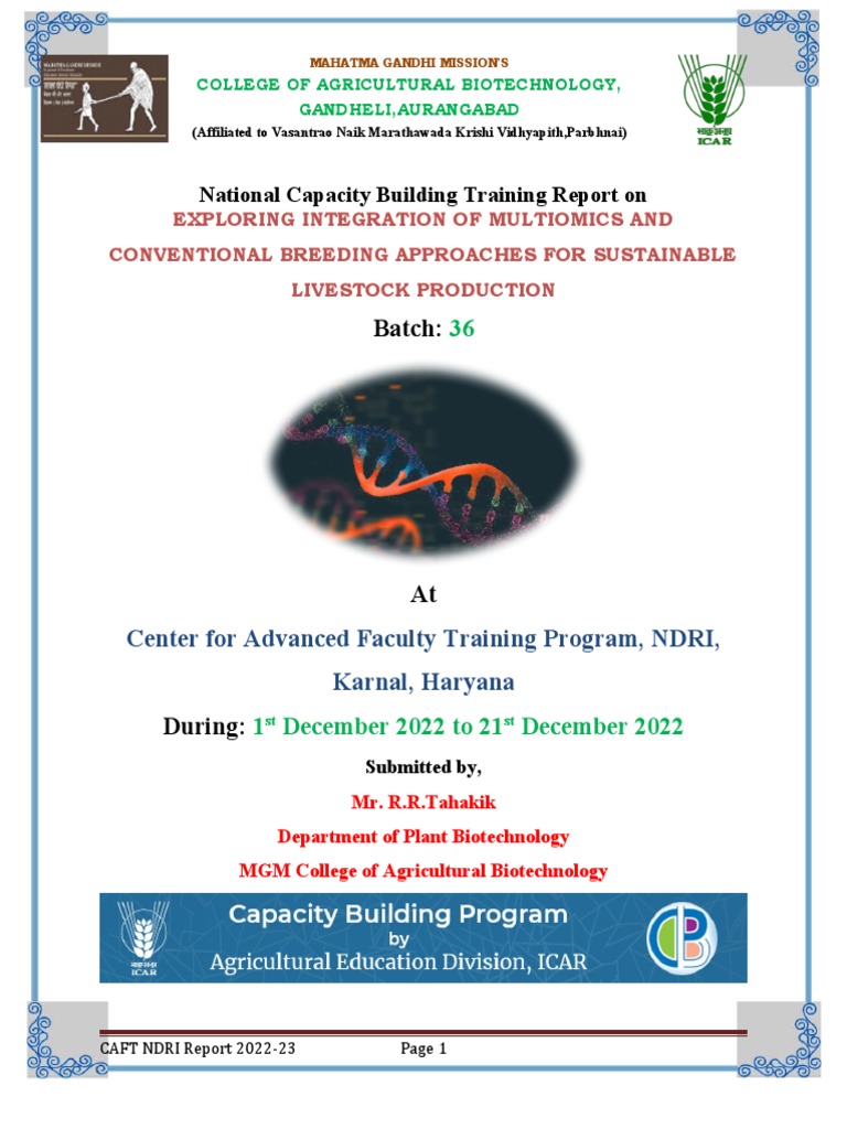 Caft Report | PDF | Crispr | Dna Sequencing