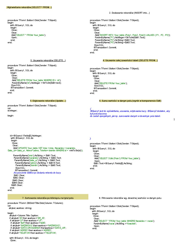 Interbase Sql Delphi Pdf