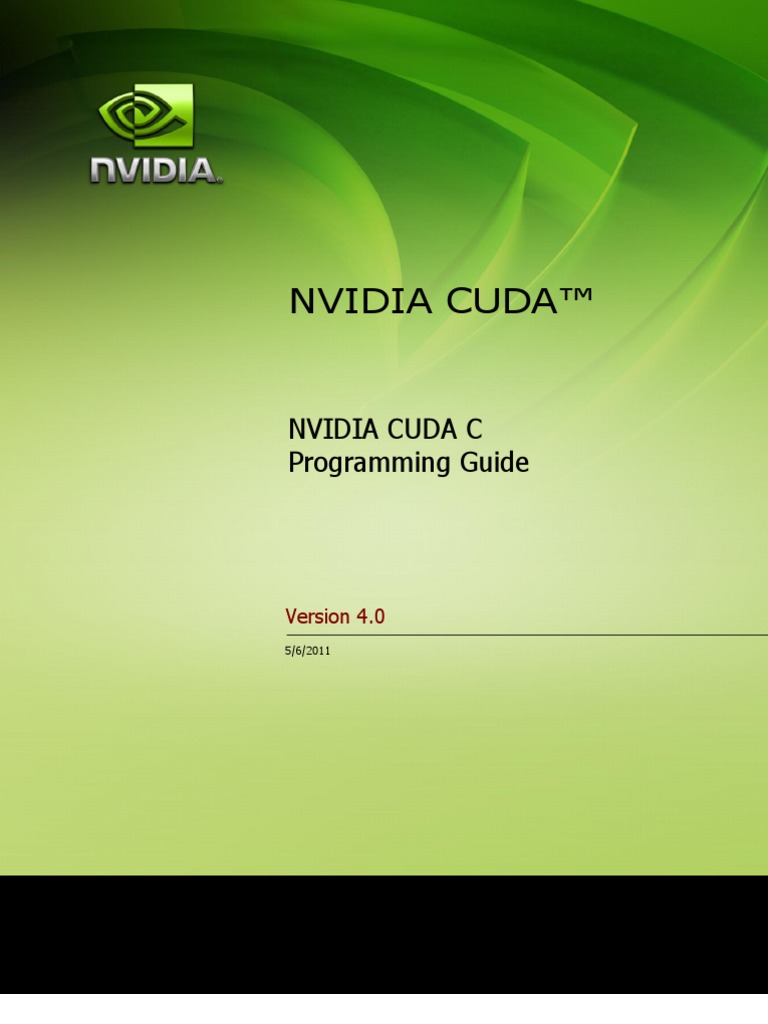 CUDA C Programming Guide | PDF CUDA C Programming Guide | PDF