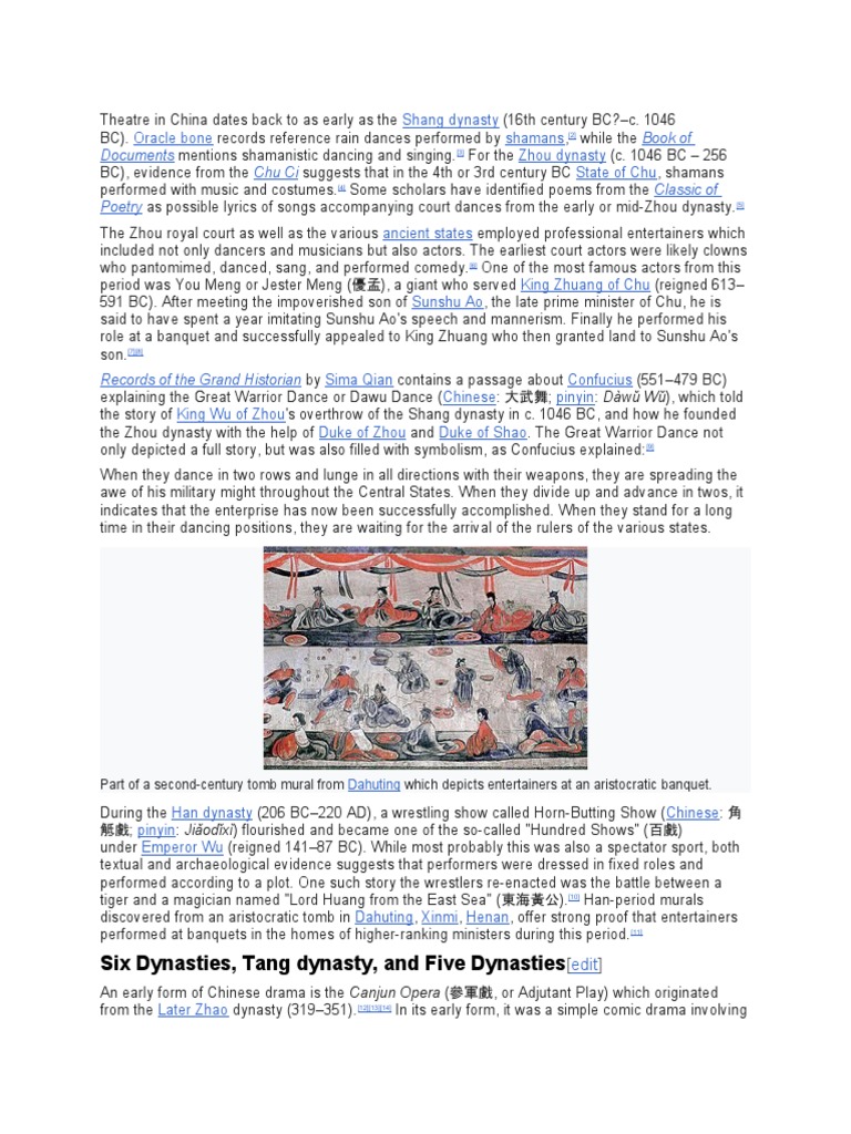 Chinese Theatre History | PDF | China | World Politics