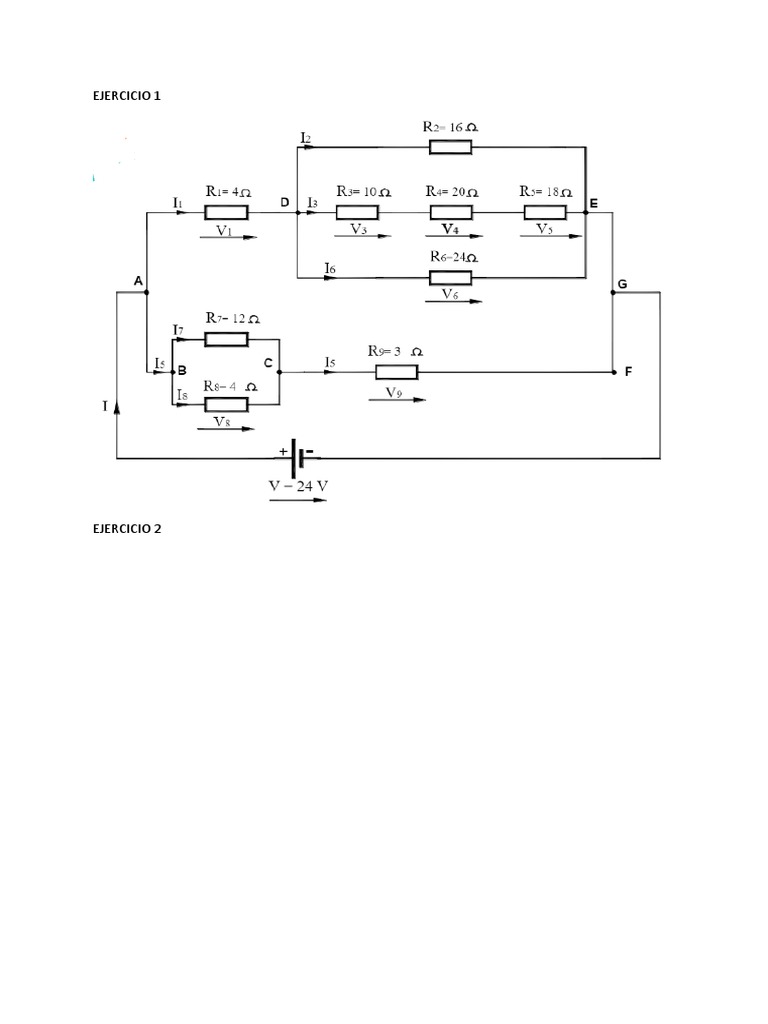 Ejercicios Circuitos Mixtos | PDF
