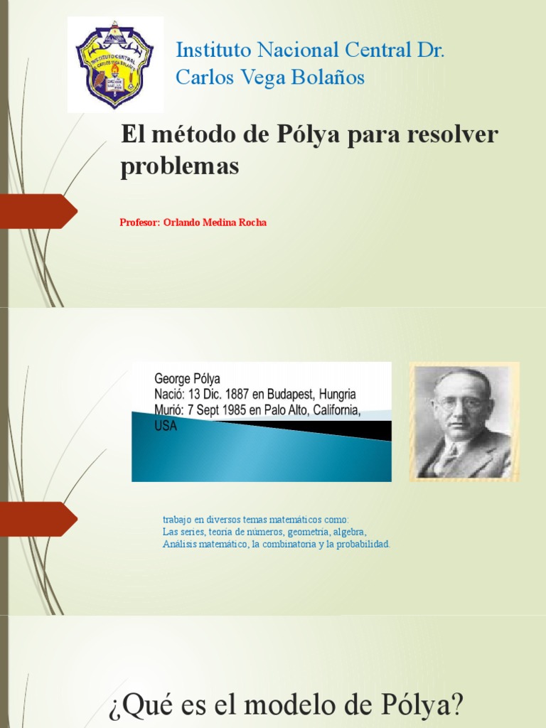 El Método de Pólya Para Resolver Problemas | PDF | Método científico | Matemáticas