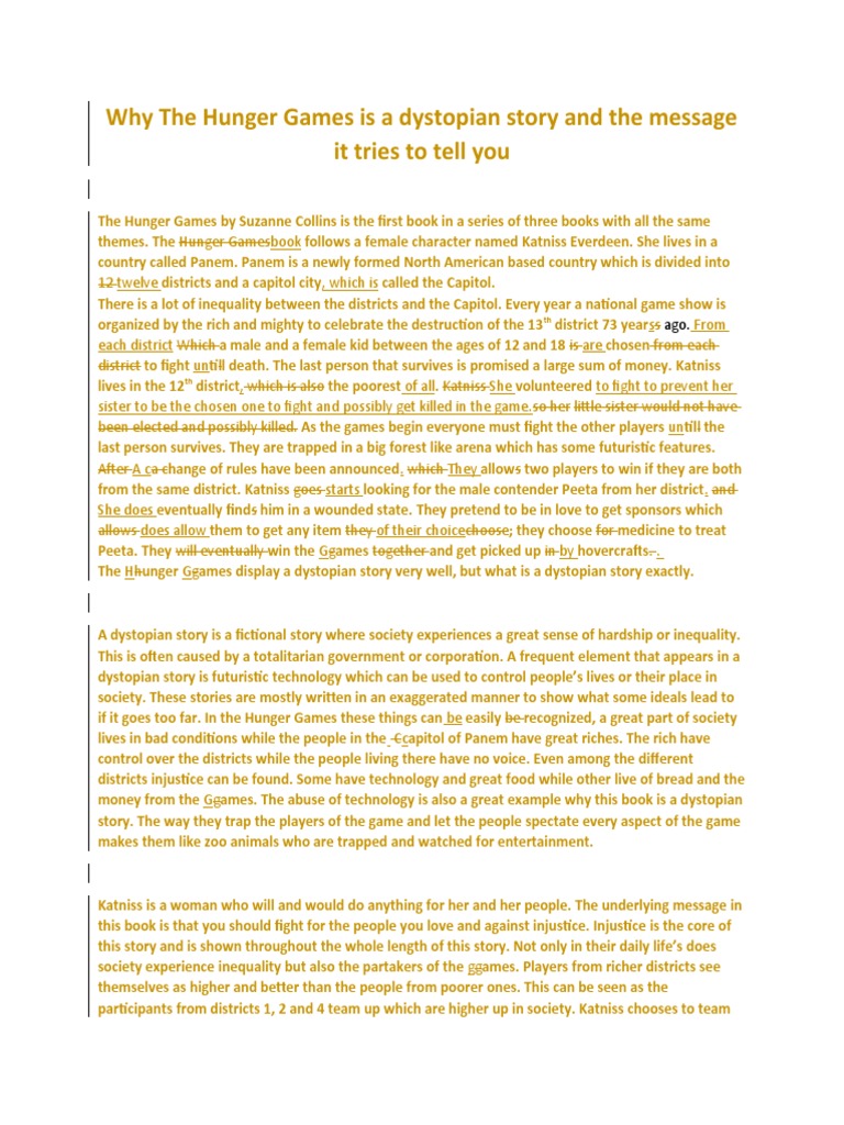 Dystopian Story | PDF | The Hunger Games