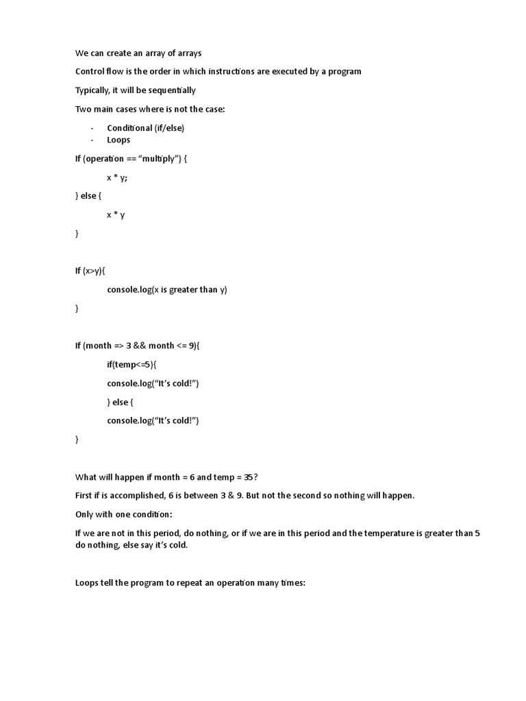 Notes On Programming In Excel Typescript Included Pdf Method