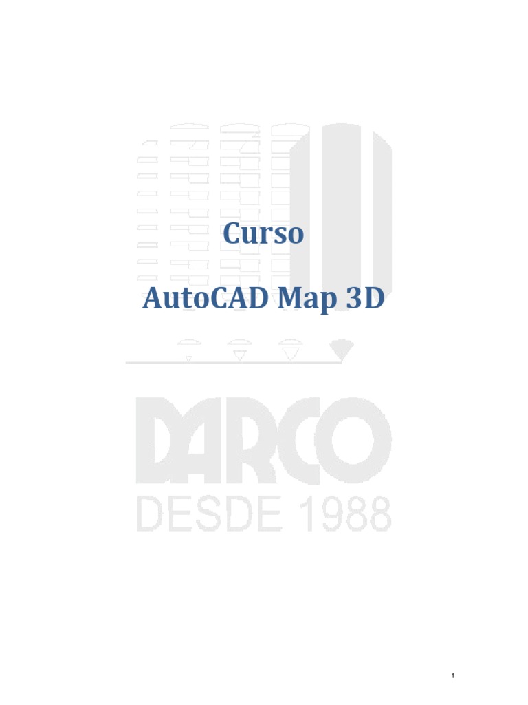 Guia Autocad Map 3d Pdf Cad Automático Archivo De Computadora