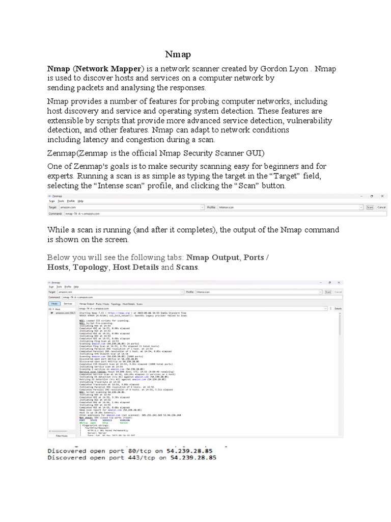 Nmap | PDF | Computing | Data Transmission