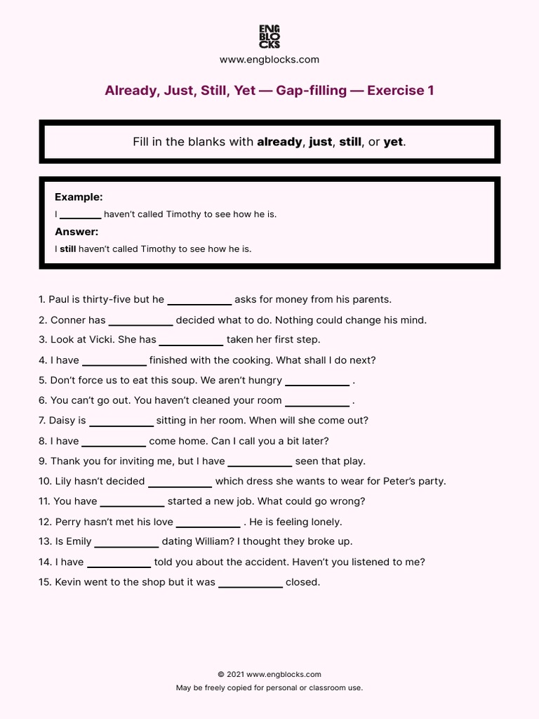 English Gap-Fill Practice | PDF | Language Arts & Discipline | Self ...