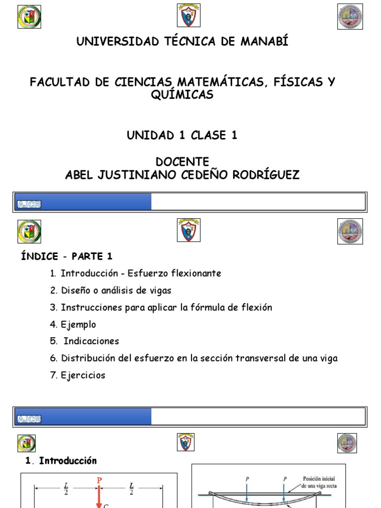 2) Unidad 1 Clase 1 | PDF | Viga (Estructura) | Doblar