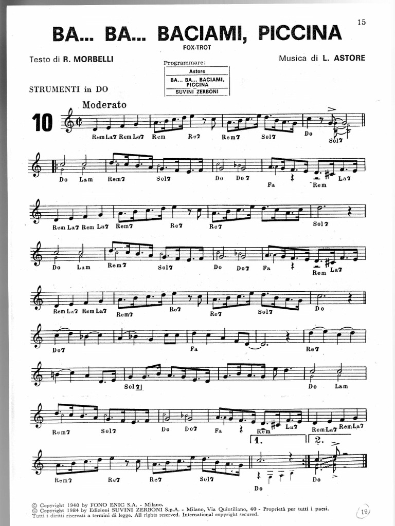 Ba... Ba... Baciami Piccina | PDF