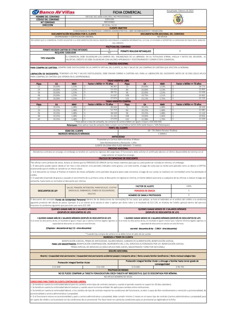 Dir Ejec Sec Adm Judic Bta - No Provisionales | PDF | Salario mínimo ...