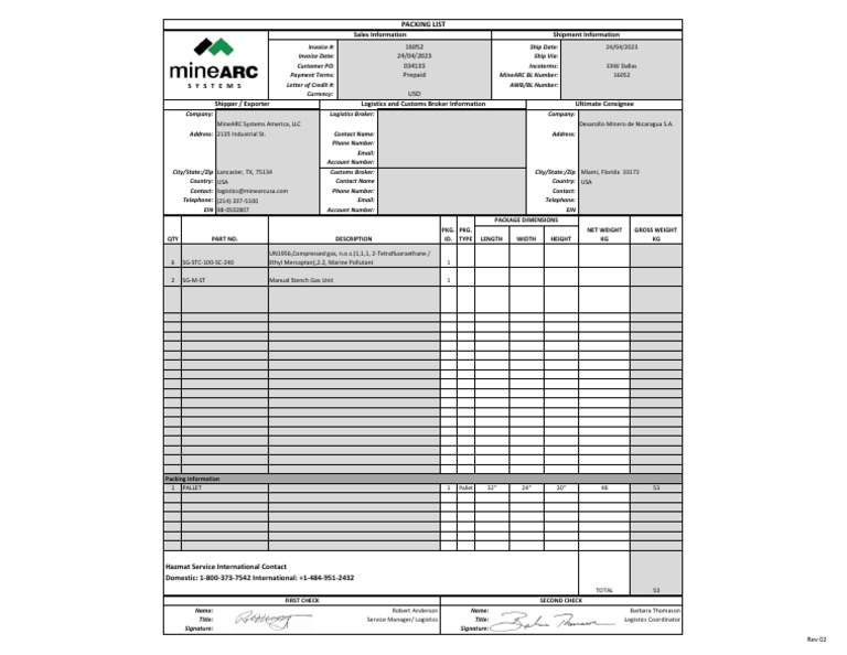 Packing List | PDF | Business | Service Industries