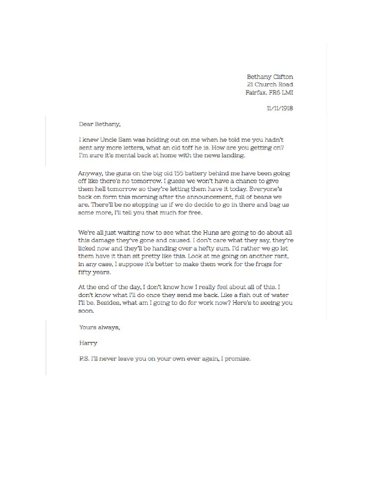 Informal Letter Format | PDF